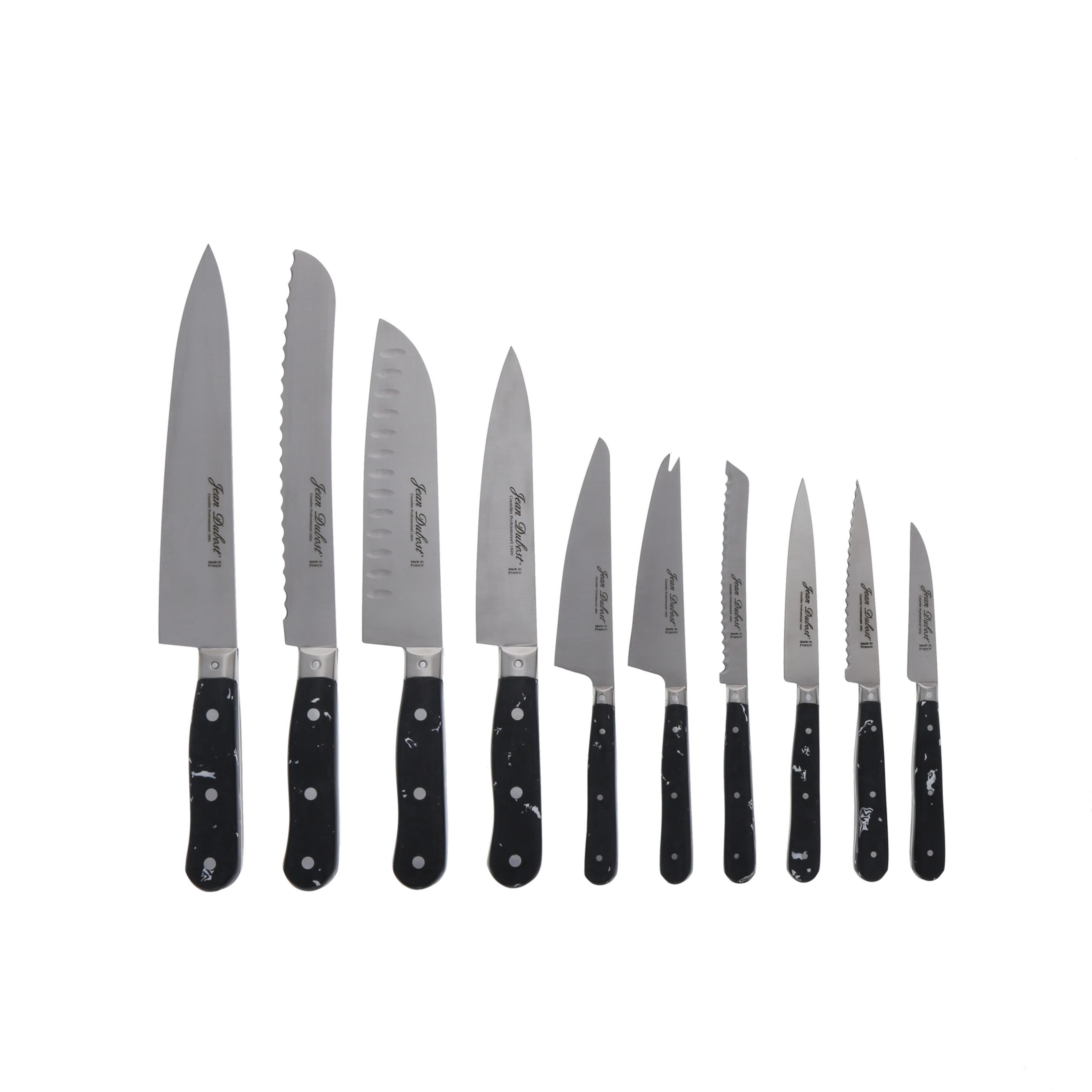 Jean Dubost Sense® black edition 1920 kitchen knives range